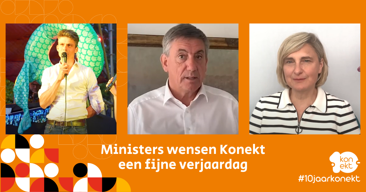 Konekt | Ministers wensen Konekt een fijne verjaardag