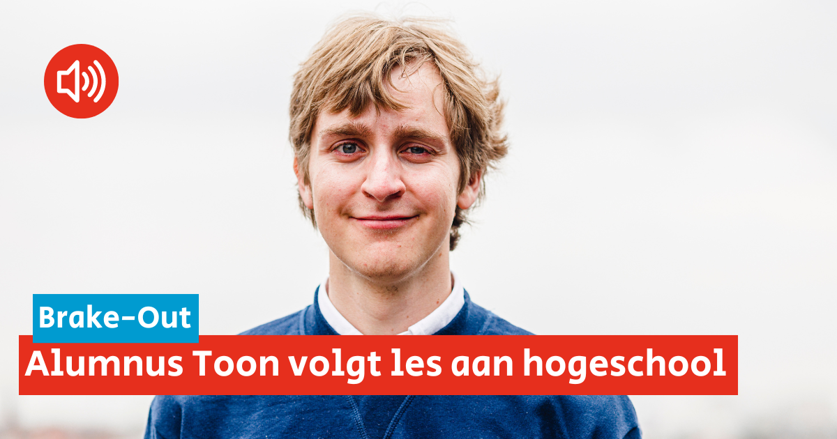 Konekt | Brake-Out-alumnus Toon volgt les aan de hogeschool